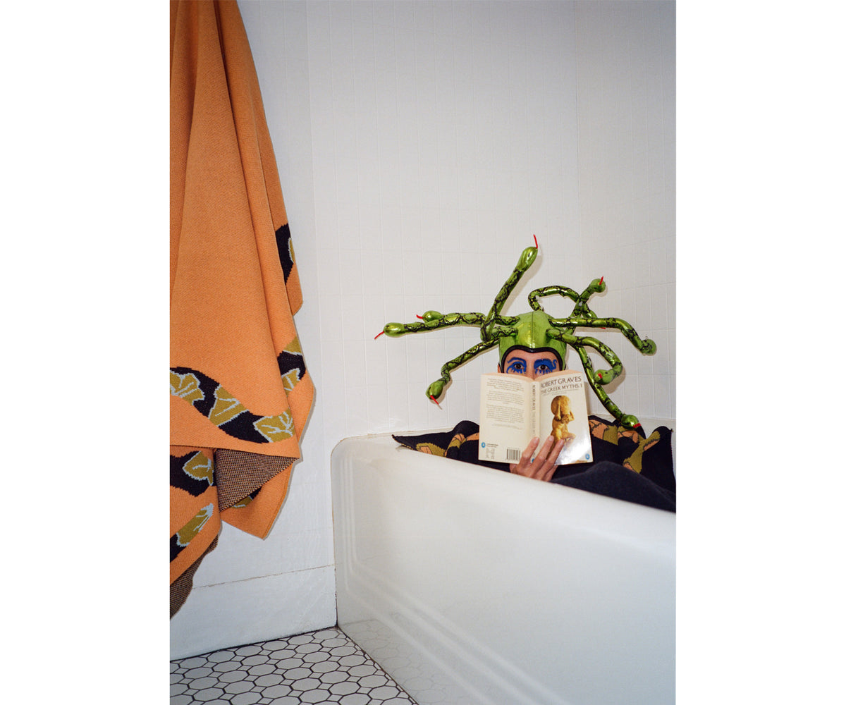 Year of the Snake Knit Blanket - Tangerine – Cold Picnic